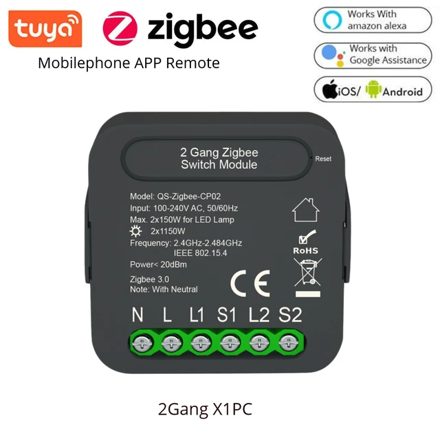 Tuya Zigbee 3 Wifi Intelligens Kapcsoló Modul Elektromos Készülék Konverziós Világítási ...