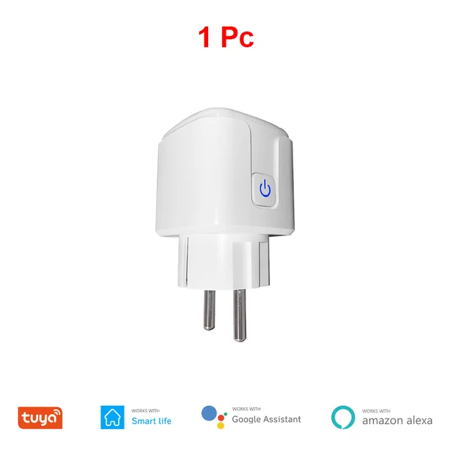 Tuya Wifi Smart Plug EU 16A with Power Monitor Function Wireless App ...