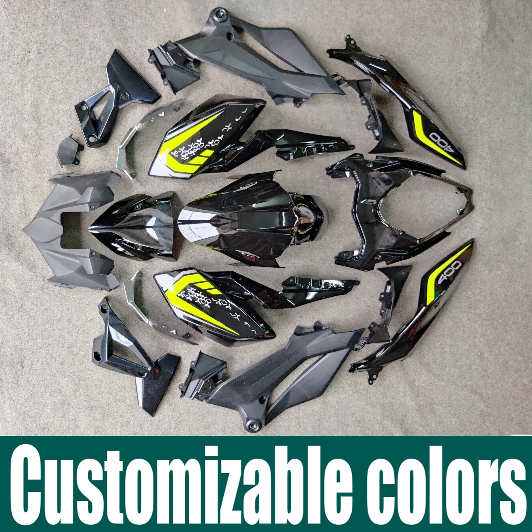 Kit de carenagem, compatível com kawasaki z400 2019 2020 2021, 400, com ...