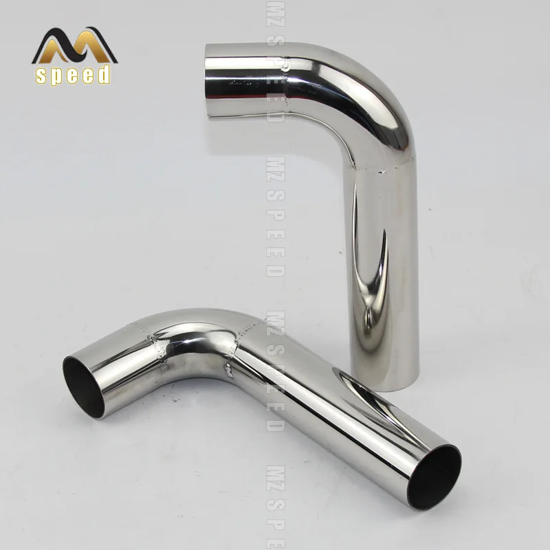 자동차 배기 파이프 머플러 스테인레스 스틸 엘보 90 도 앵글 파이프 직경 감소 자동차 액세서리 1 개