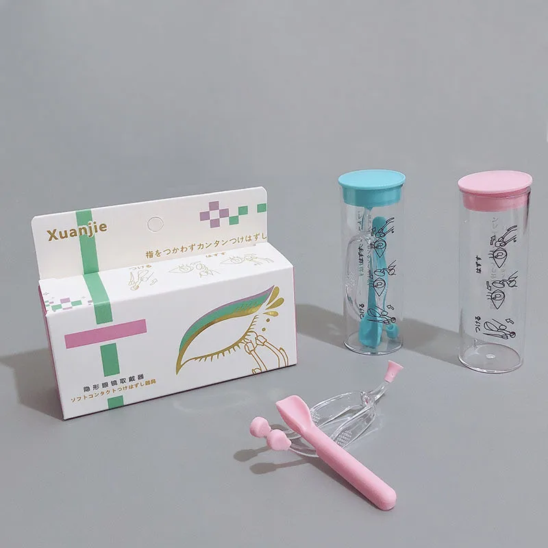 Contact-lens-case-for-long-nails-contact-lens-tweezers-sucker-stick ...