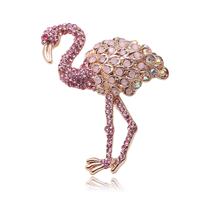 Leuke-Crystal-Flamingo-Broches-Unisex-Vrouwen-En-Mannen-Broche-Pin ...