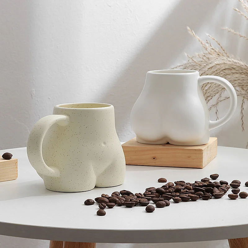 Creative Ceramics Woman Body Coffee Milk Mug Butt Sculpture Cup Living ...