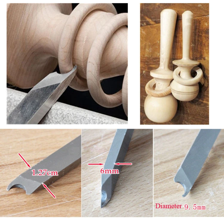 Rotating-Woodworking-Lathe-Gouges-Tools-HSS-Wood-Carving-Hand-Chisel ...