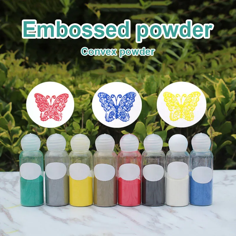 1 Pcs Embossed Powder Pigment 10ml DIY Embossing Stamping Scrapbooking ...