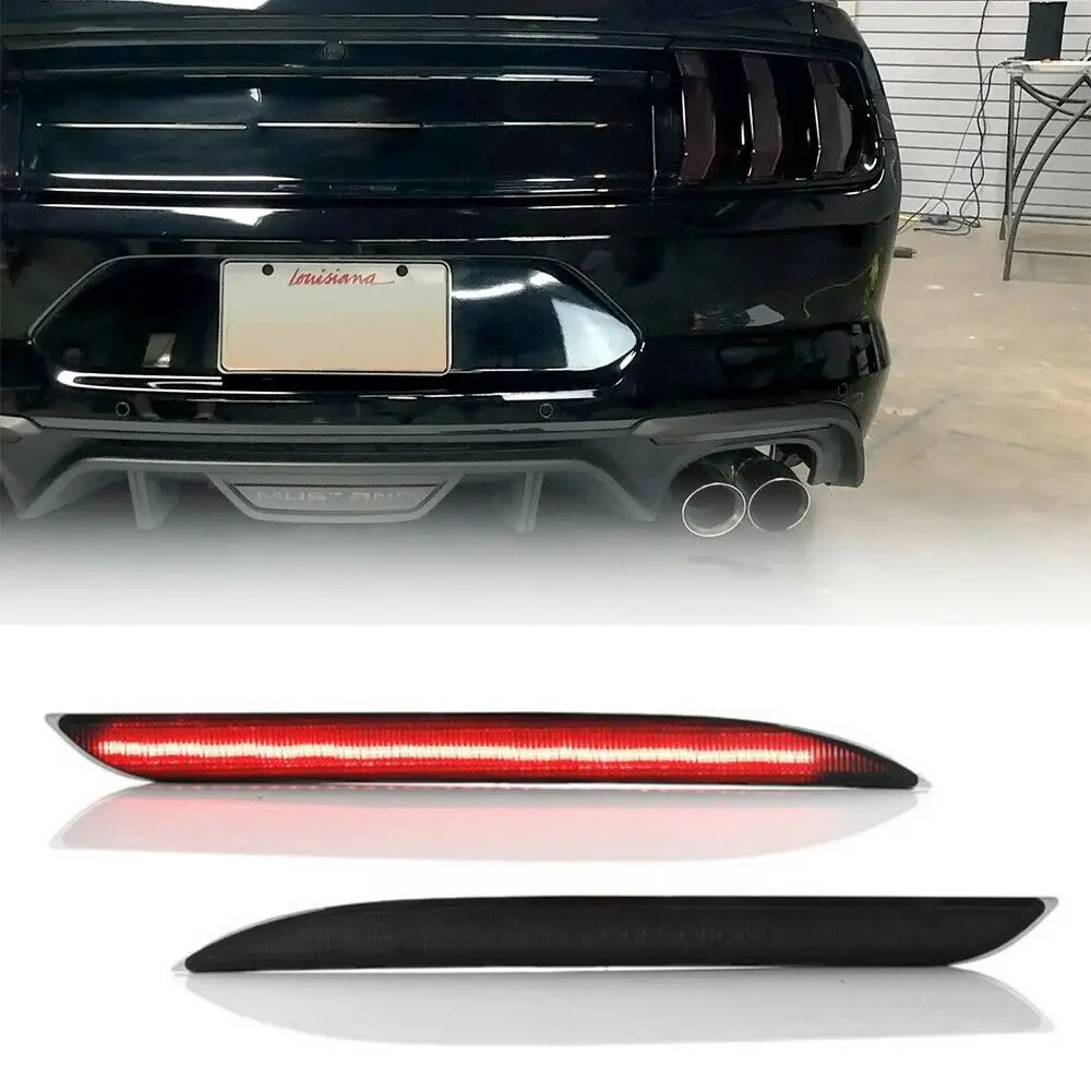 2pcs-Smoked-LED-Rear-Tail-Bumper-Reflector-Brake-Light-Lamp-For-Ford ...
