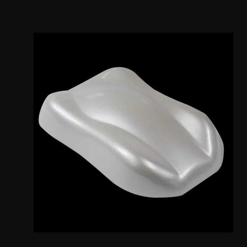 Crystal Silvery White Pearl Pigments Nail Polish Powder Flashing ...