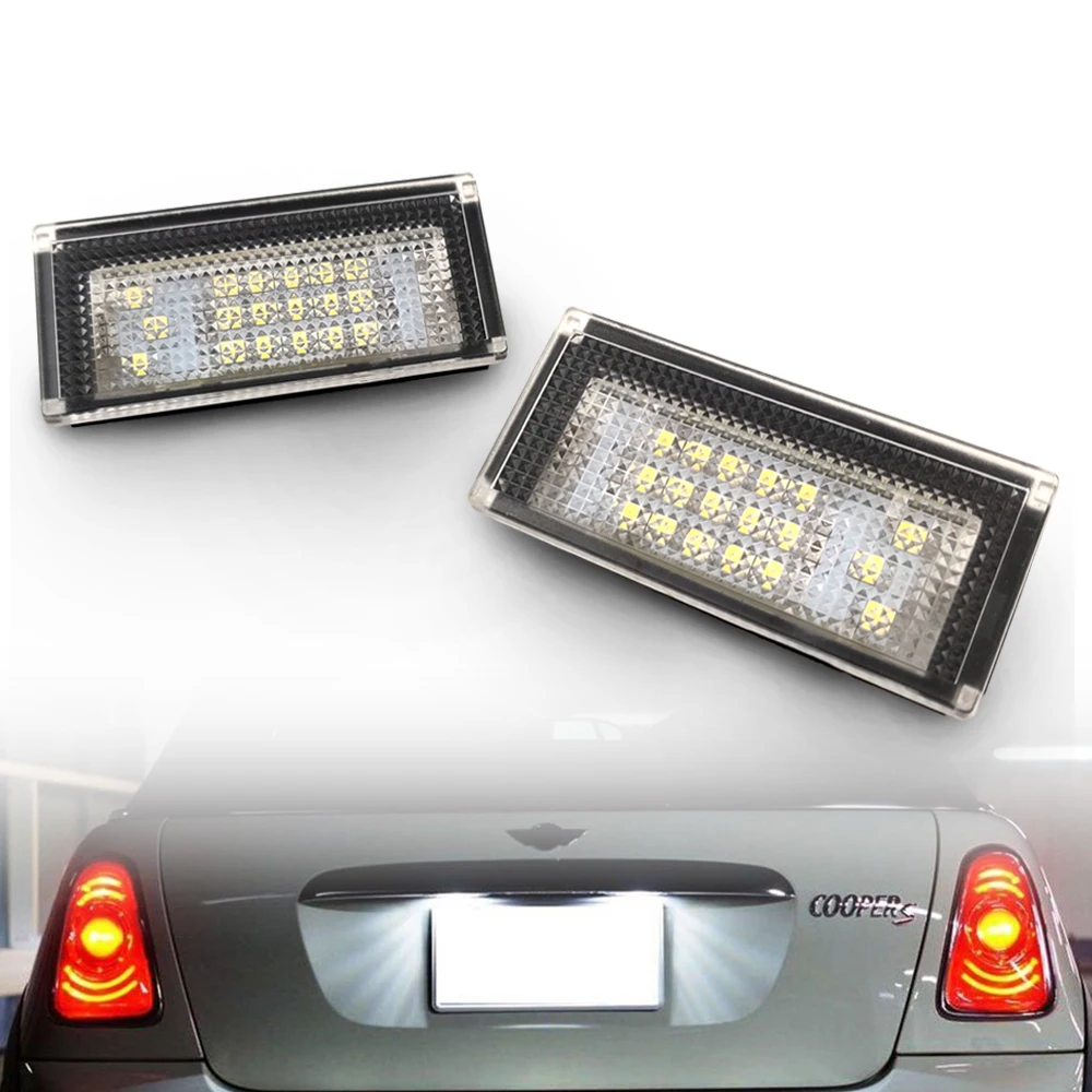 2x-Canbus-Car-LED-Number-License-Plate-Lights-For-Mini-Cooper-W10-R50 ...