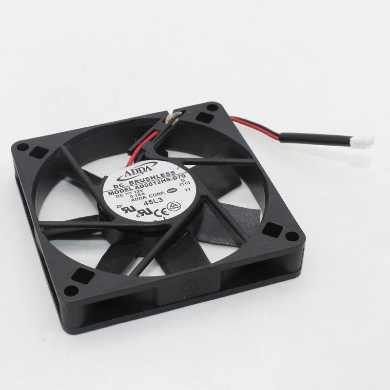 original 8015 AD0812HS-D70 12V 0.18A 8CM Silent cooling fan ...