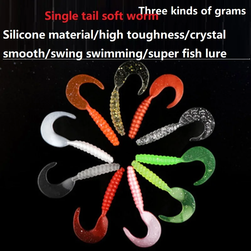 10pcs/lot Soft Rubber Bait 3.5cm/5.5cm/7cm Artificial Silicone Jig ...