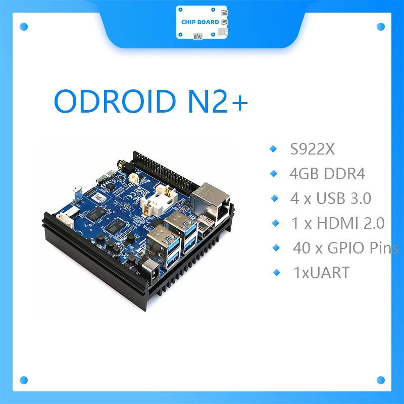 ODROID N2+ with 4GByte RAM For Developers S922X