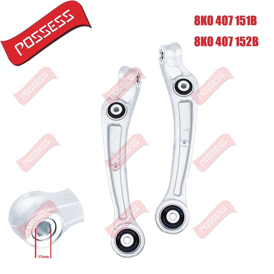 A-Pair-Front-Lower-Suspension-Straight-Control-Arm-For-Audi-A4-Q5-A5-B8 ...
