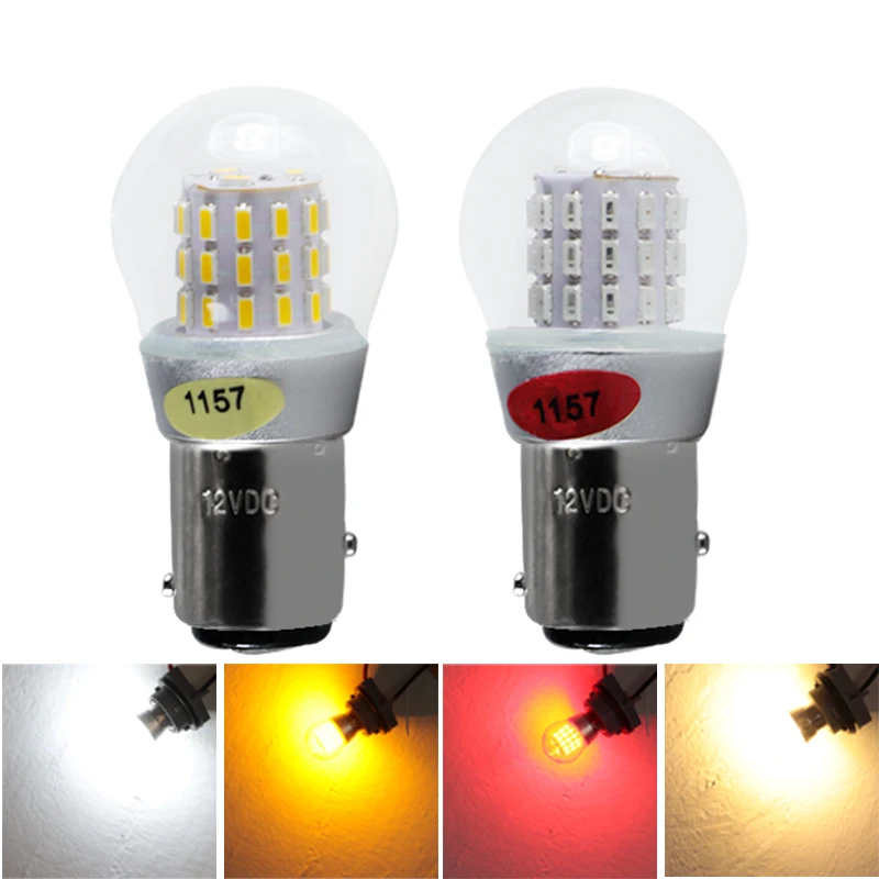 12V-BAY15D-1157-P21-5W-S25-4W-led-Clear-Glass-Lamp-car-Brake-Tail-Bulb ...