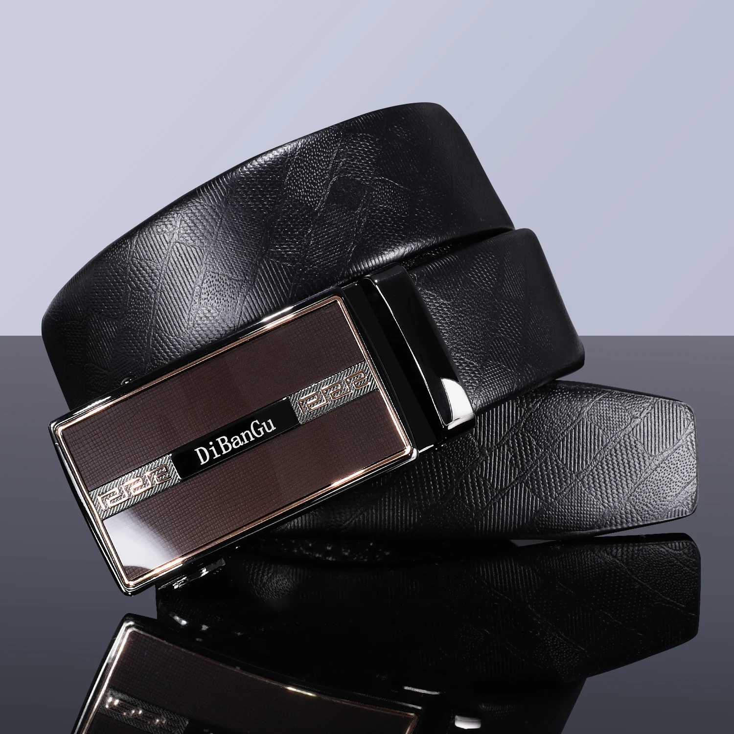 Cinturón de cuero genuino de alta calidad de marca de lujo hebilla ...