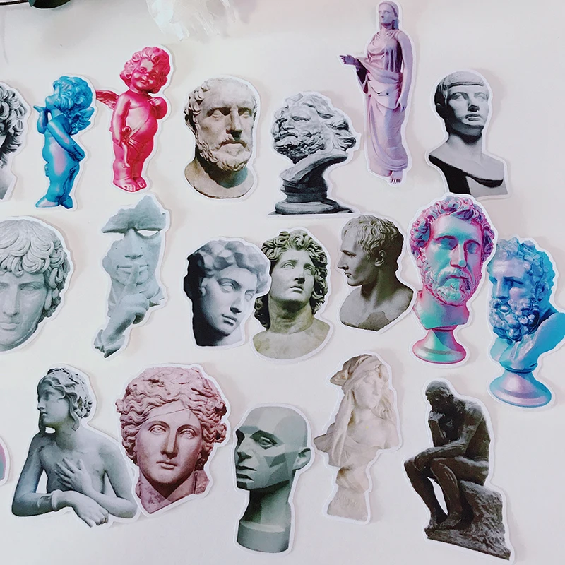 28pcs Art Statue Stickers/scrapbooking Stickers /decorative Sticker ...