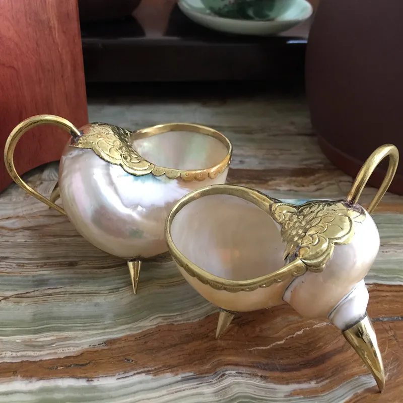 1pcs Natural Conch Shell Originality Home Crafts Fine Hand Made ...