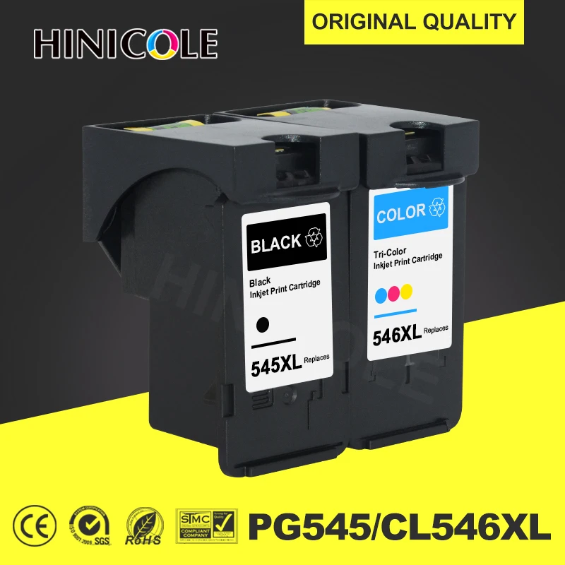 Hinicole Pg545 Cl546 Xl Ink Cartridges Replacement For Canon Pg-545 Pg ...