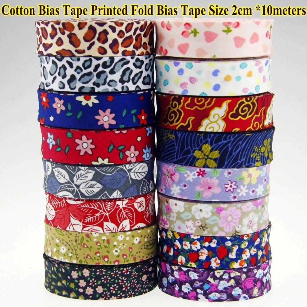 Free Shipment -100% Cotton Bias Tape Printed, Size: 20mm,3/4" 10meter ...