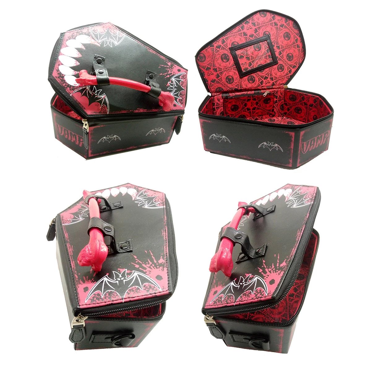 Gothic Shoulder Bag Vampire Skull Bat Design Purse Gothic Handbag ...