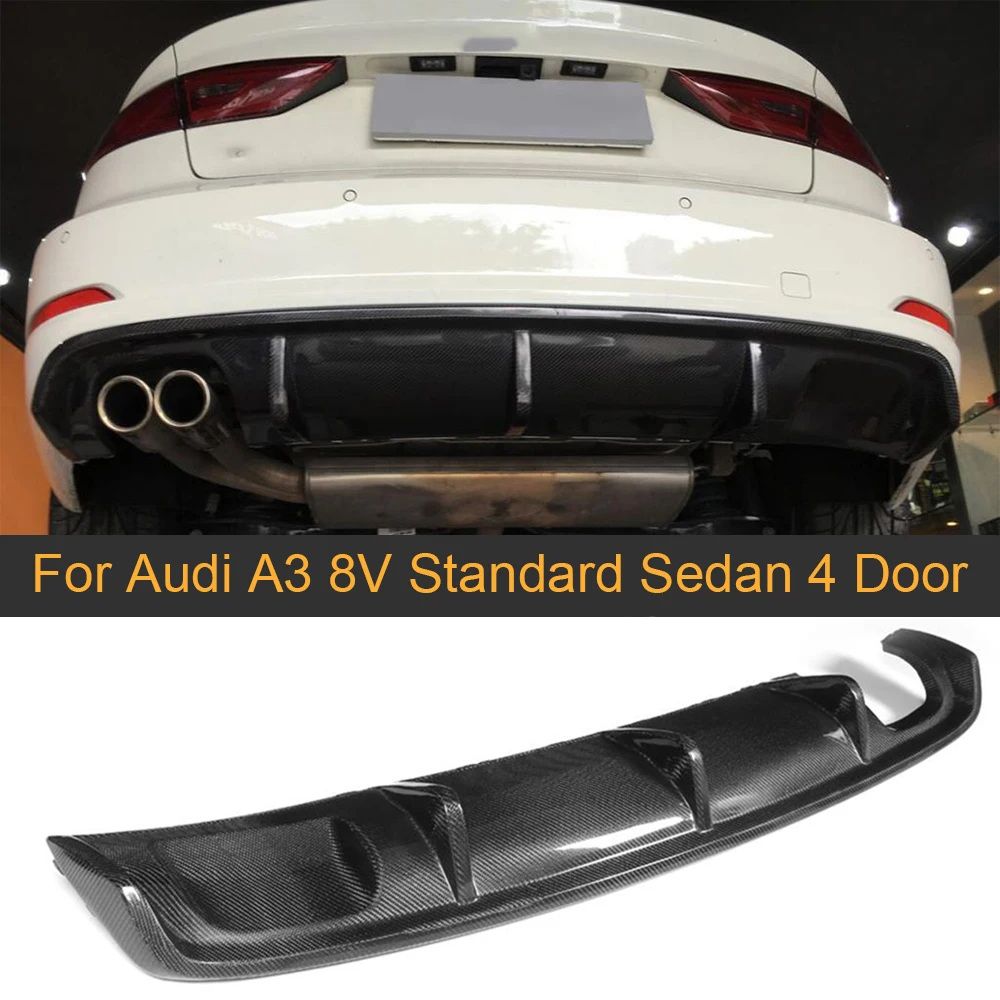 Car Rear Bumper Diffuser Lip Spoiler For Audi A3 Standard Sedan 4 Door ...