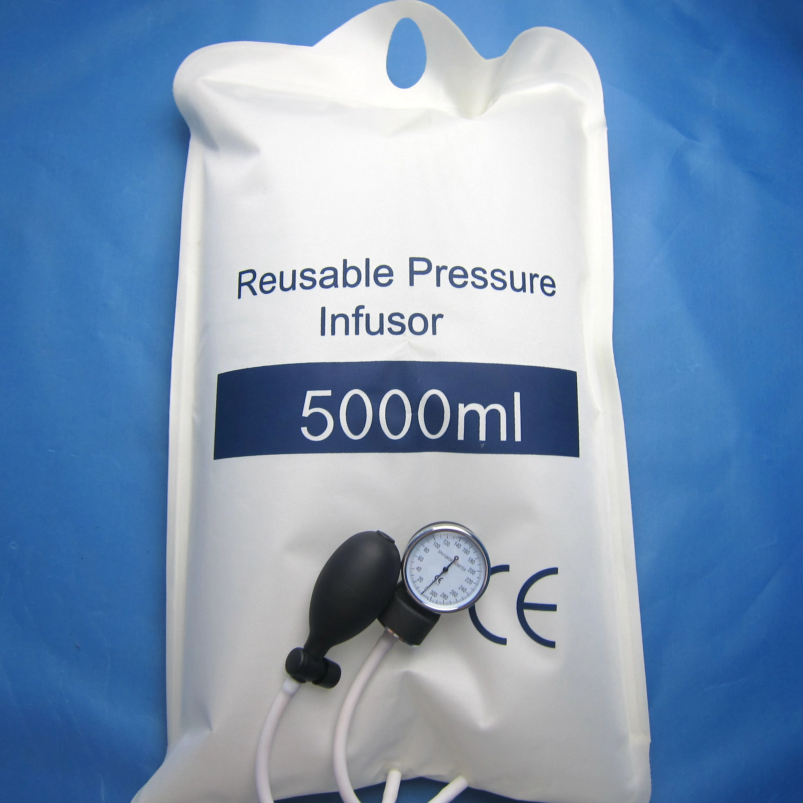 Medical Pressure Infusion Bag 5000ml For Quality Fluid With Gauge And ...