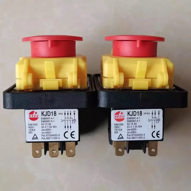 Kedu Kjd18 7 Csapok Vízálló Elektromágneses Nyomógomb -Kapcsoló ...