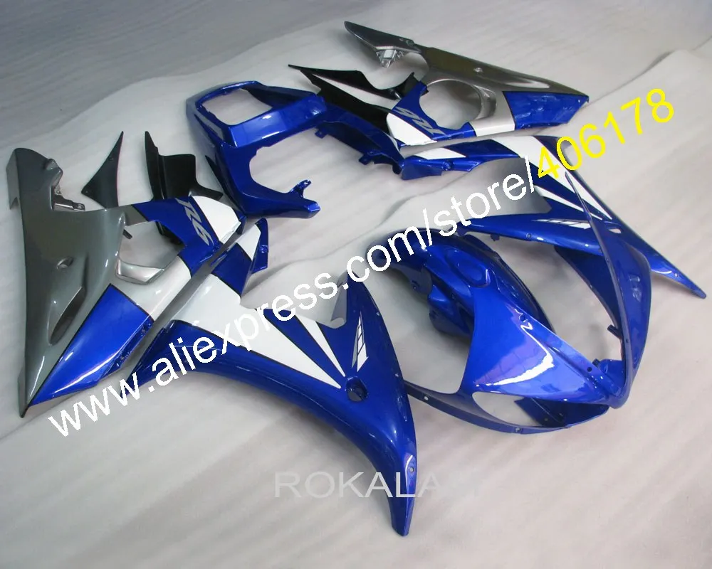 Body-Kit-For-Yamaha-2003-2004-YZF-R6-03-04-YZFR6-YZF-R6-YZF600-Blue ...