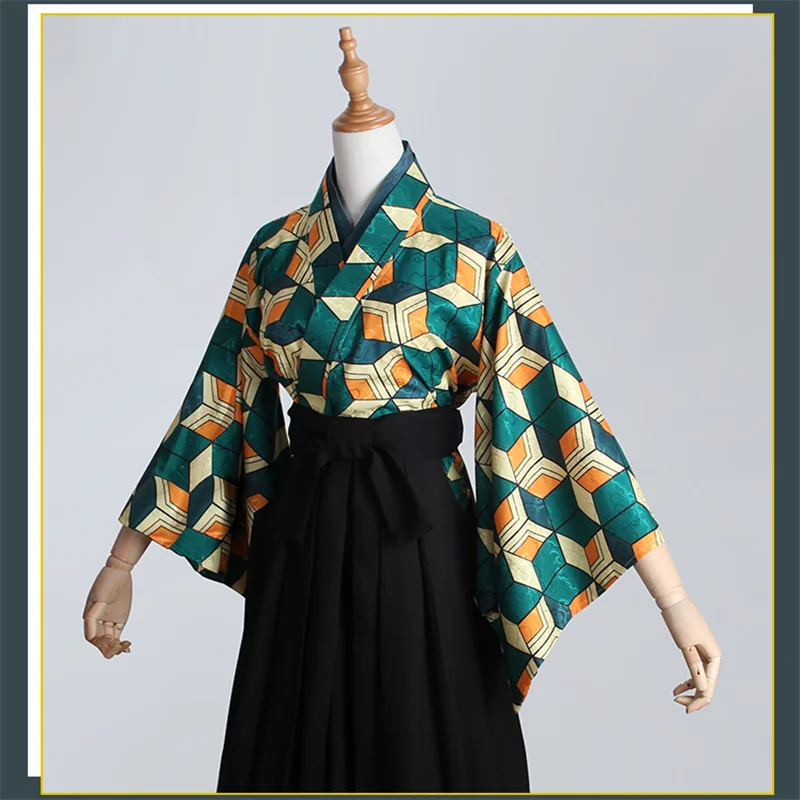 Anime Demon Slayer Sabito Kimono Cosplay Costume - AllCosplay.com