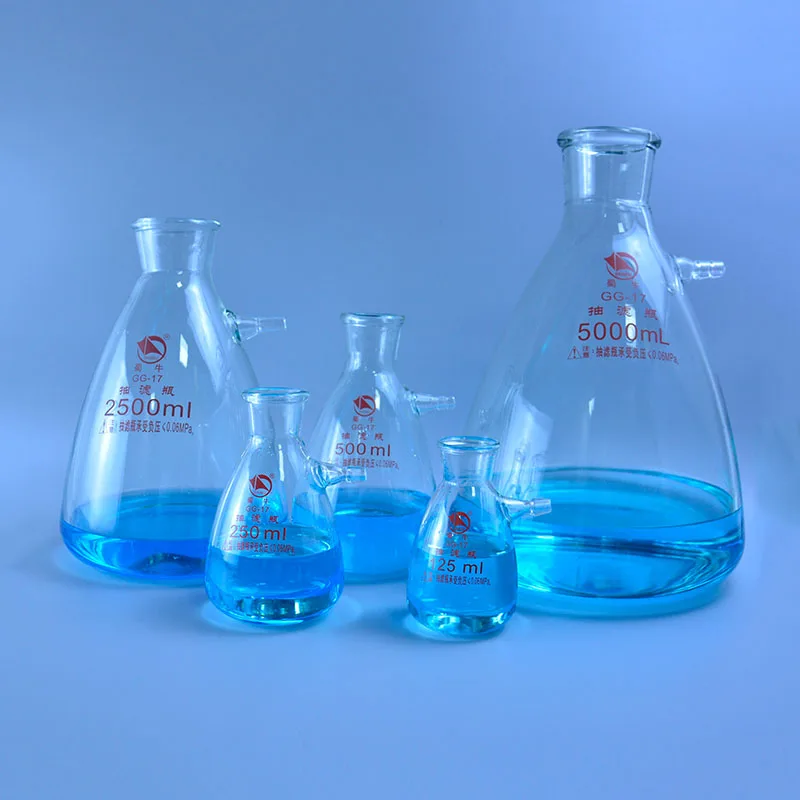 125-250-500-1000-2500-5000ml-Glass-Vacuum-Grinding-Mouth-Filtration-Suction-Flask-Laboratory ...