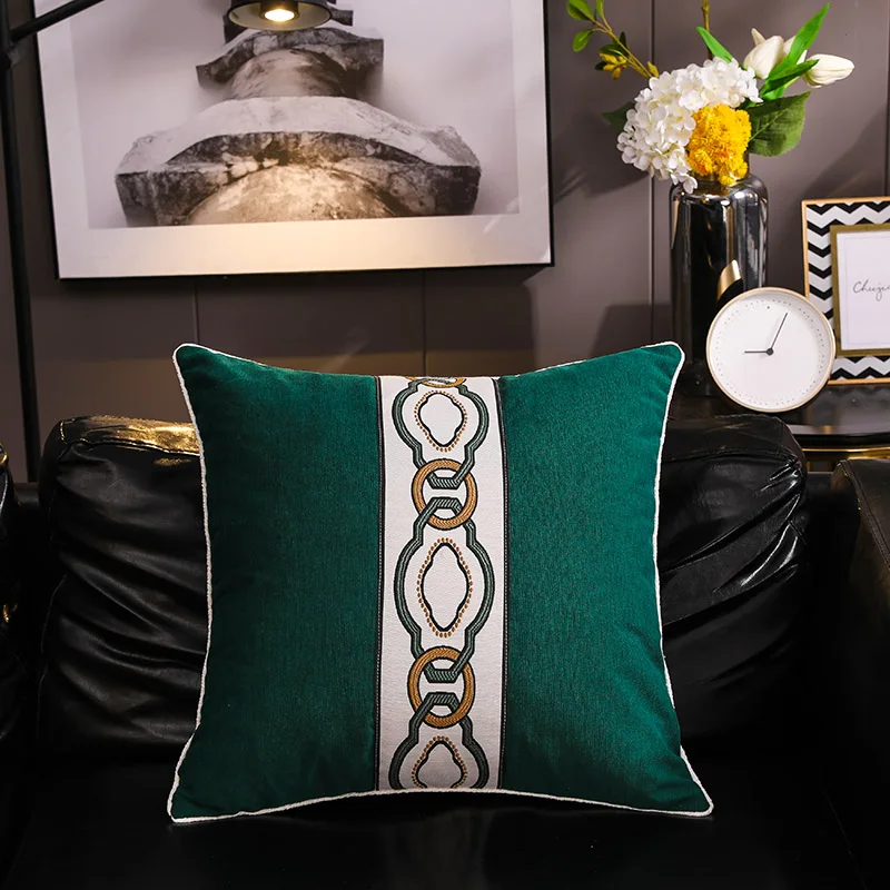 New Chinese Style Cushion Cover Luxury Cashmere Imitation Super Soft ...