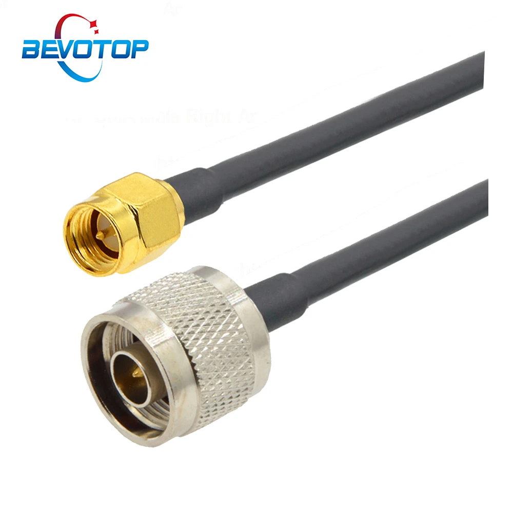 1pcs Rg58 N Type Male / Female To Sma Male Plug Rf Adapter Coaxial Cable Pigtail Rg-58 Extension ...
