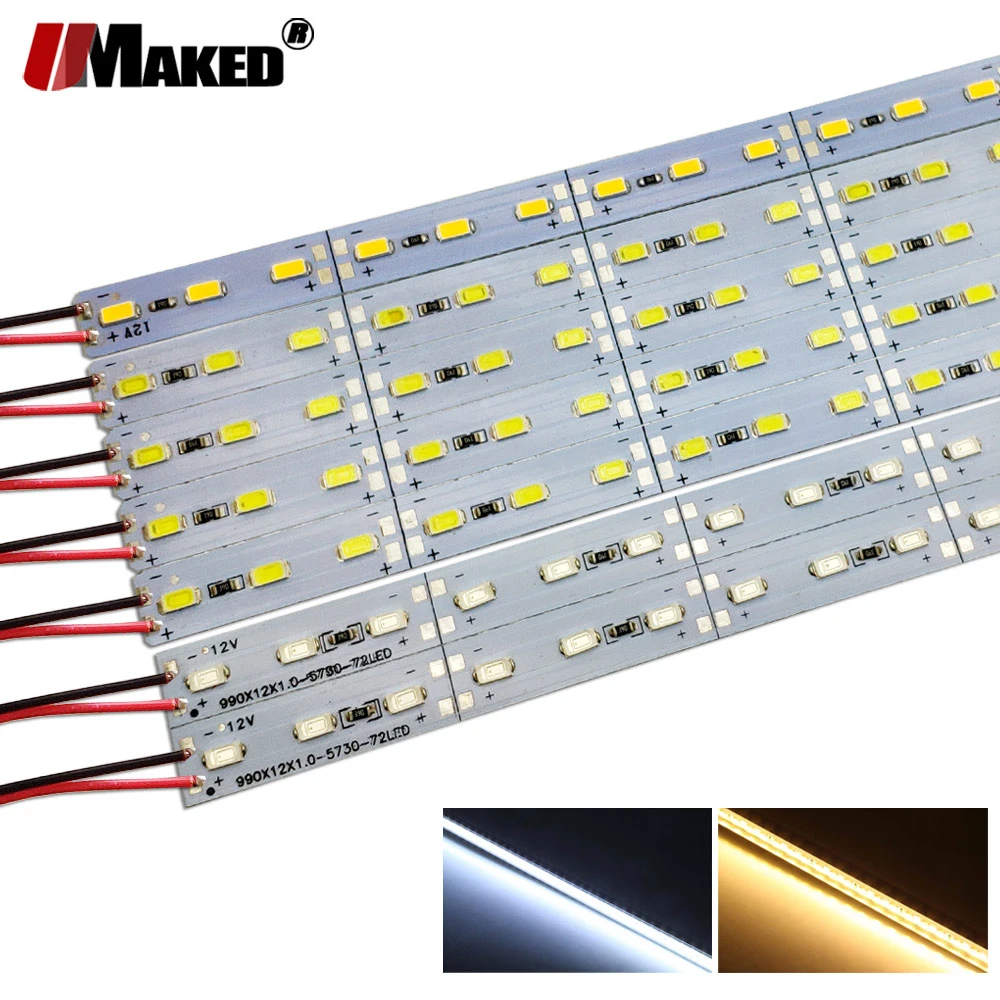 10pc 50cm LED Bar Light DC12V 36LEDs SMD5730/5630 Rigid Strip ...