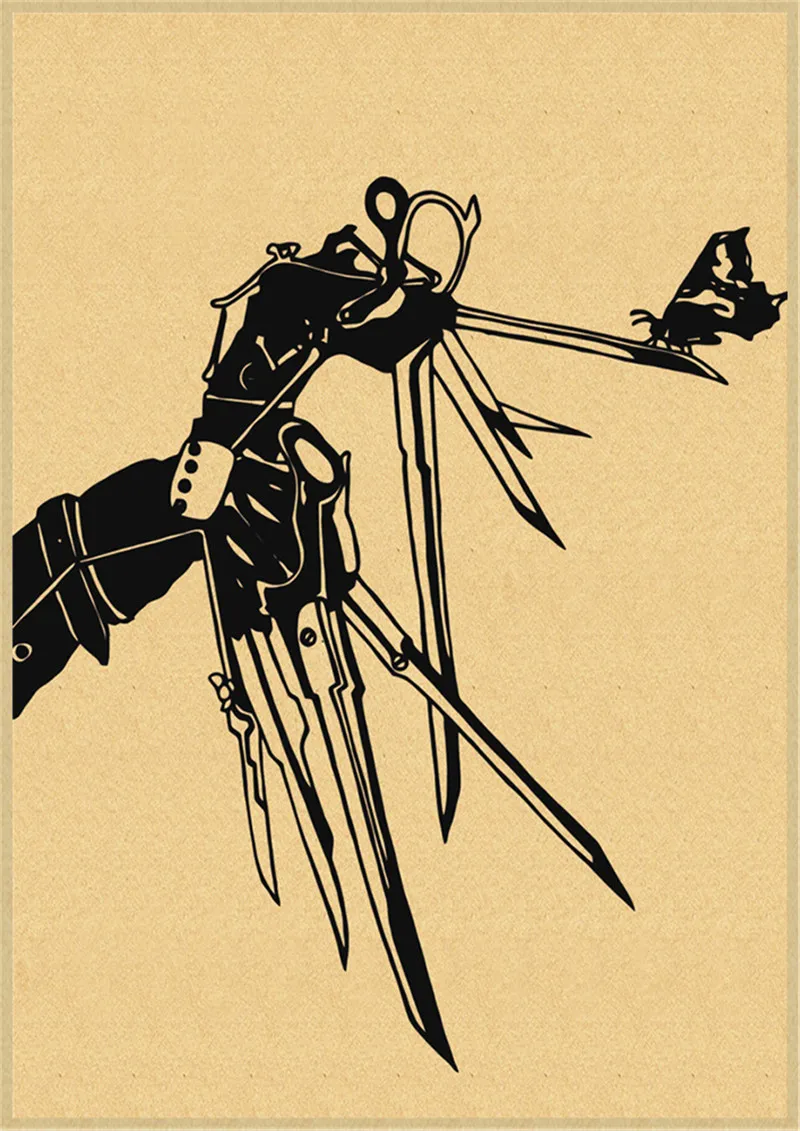 Edward Scissorhands Hands Drawing