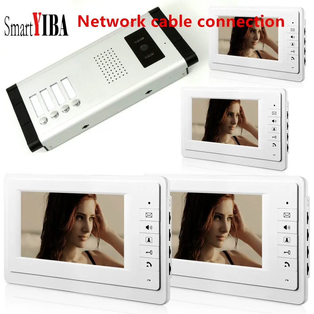 7-Video-Door-Phone-2-to-4-Units-Wired-Apartments-Hands-Video-Door ...