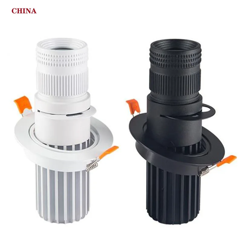 Built in spotlight LED spotlight zoom adjustable spotlight ceiling 85V ...