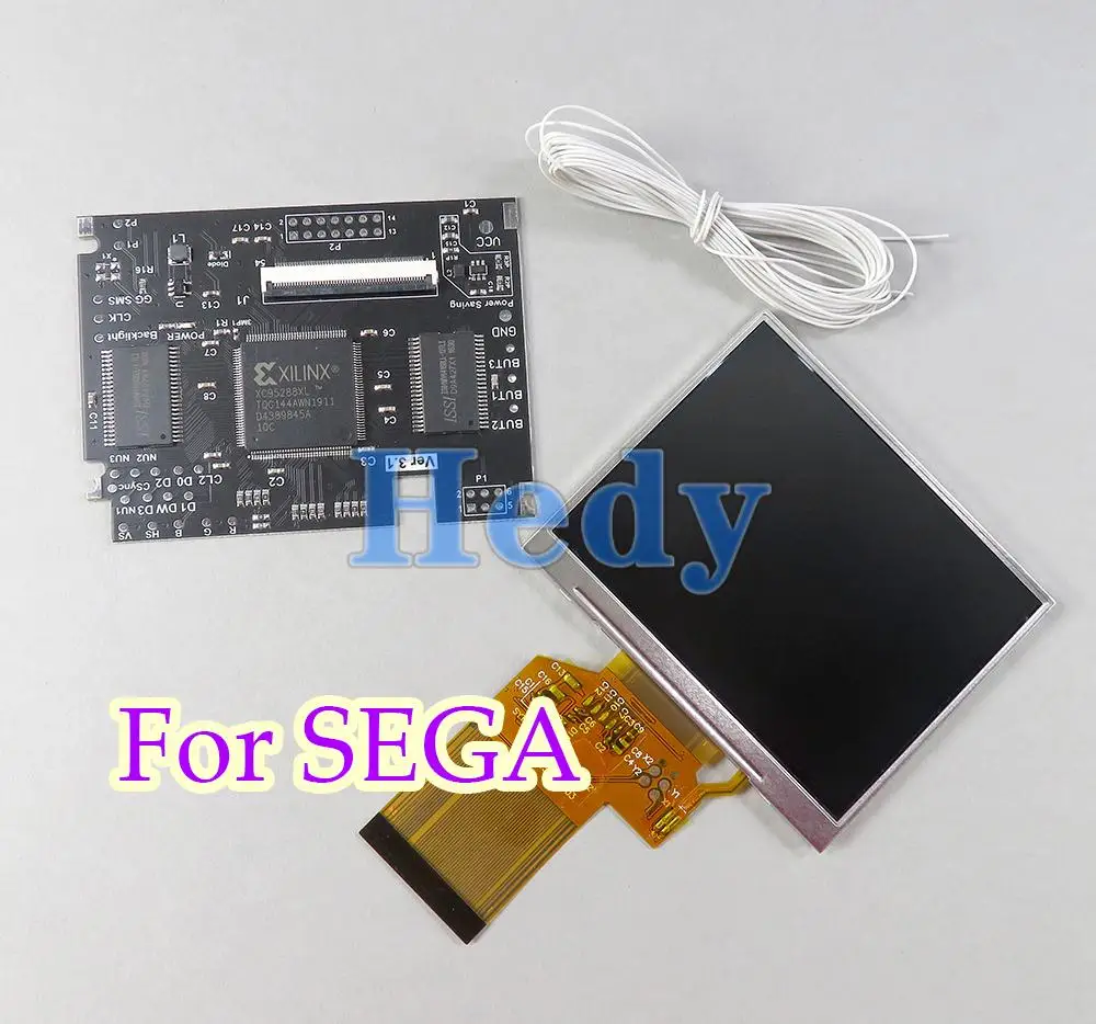 1set Highlight Full Display V3.1 LCD Screen Glass Screen For SEGA Game ...