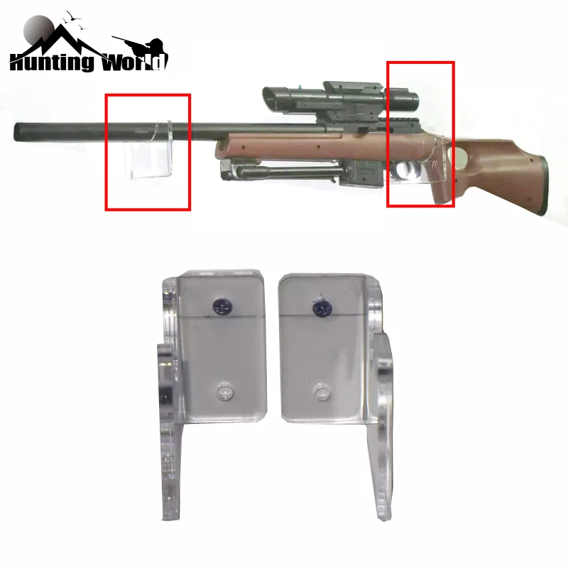 Tactical-Acrylic-Rifle-Gun-Rack-Wall-Stand-Display-Storage-Bench-Rest ...