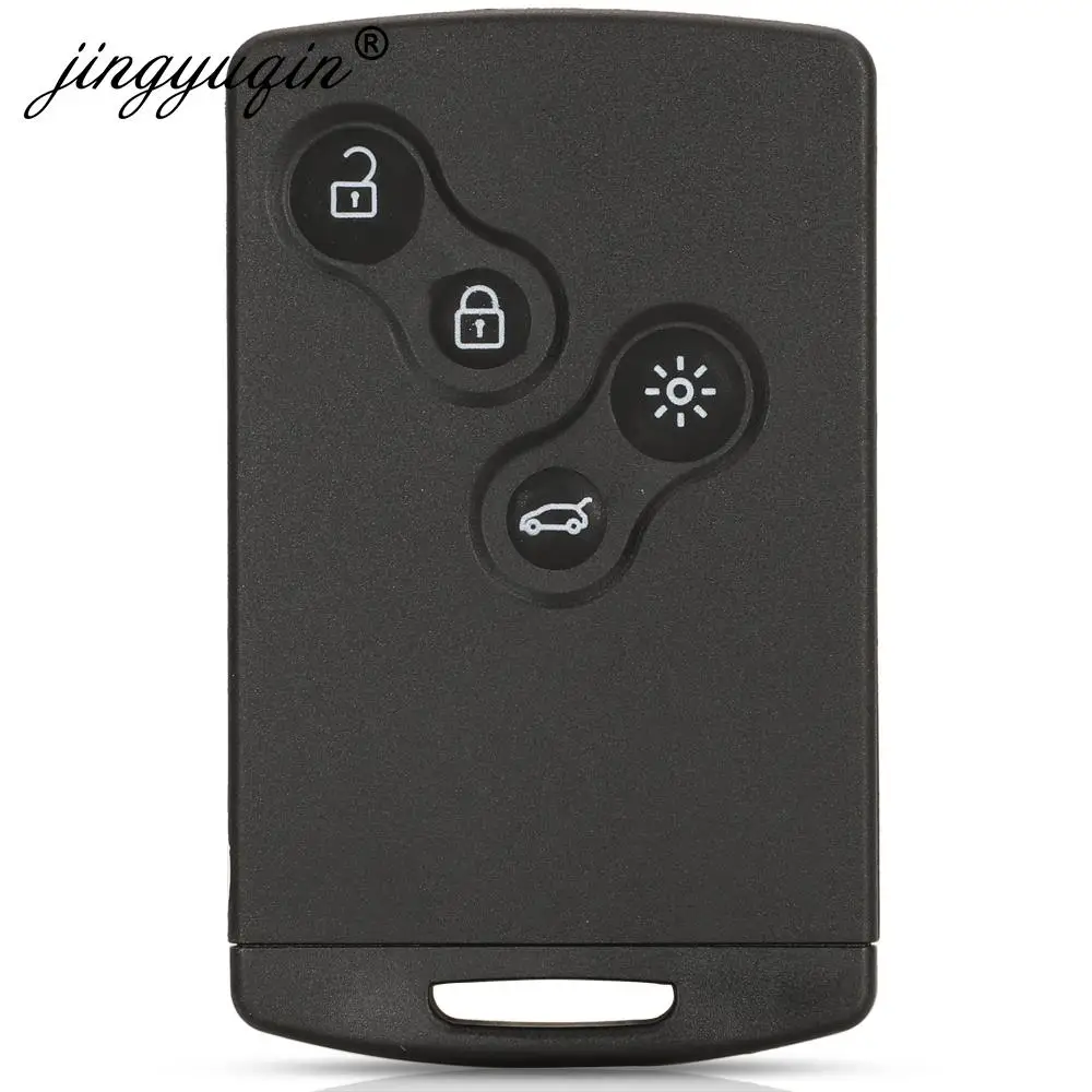 Jinyuqin Key Card Shell For Renault Captur Clio Laguna Koleos Megane ...