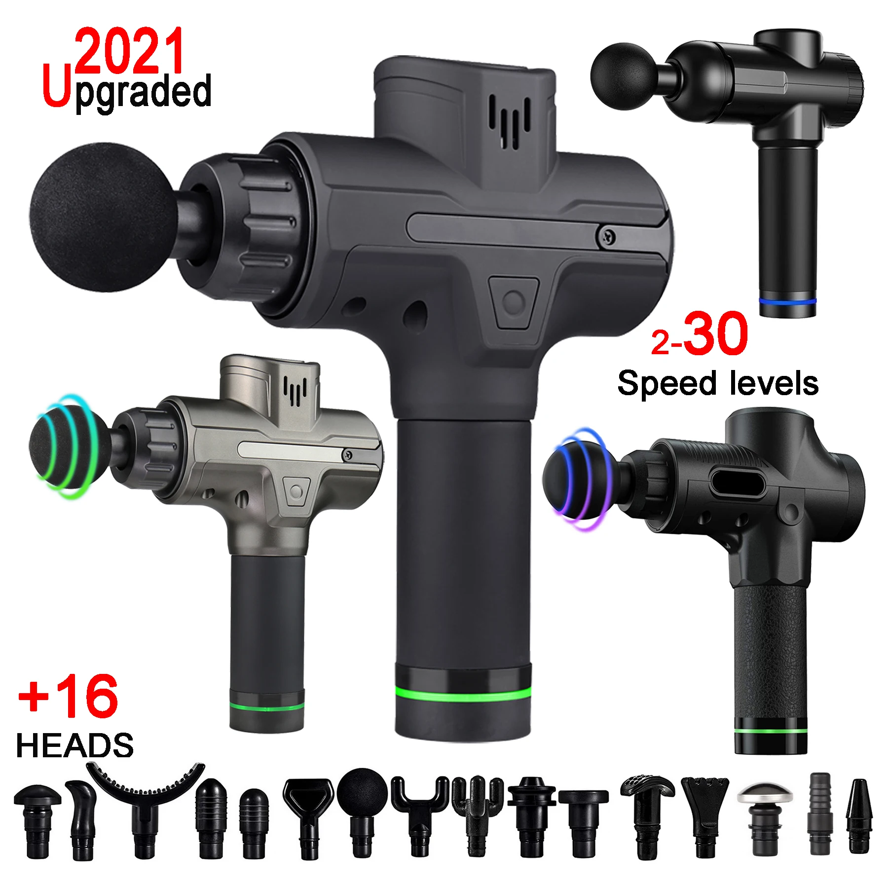 Electric massage Fascia Gun Slimming Body Neck back foot leg shoulder ...