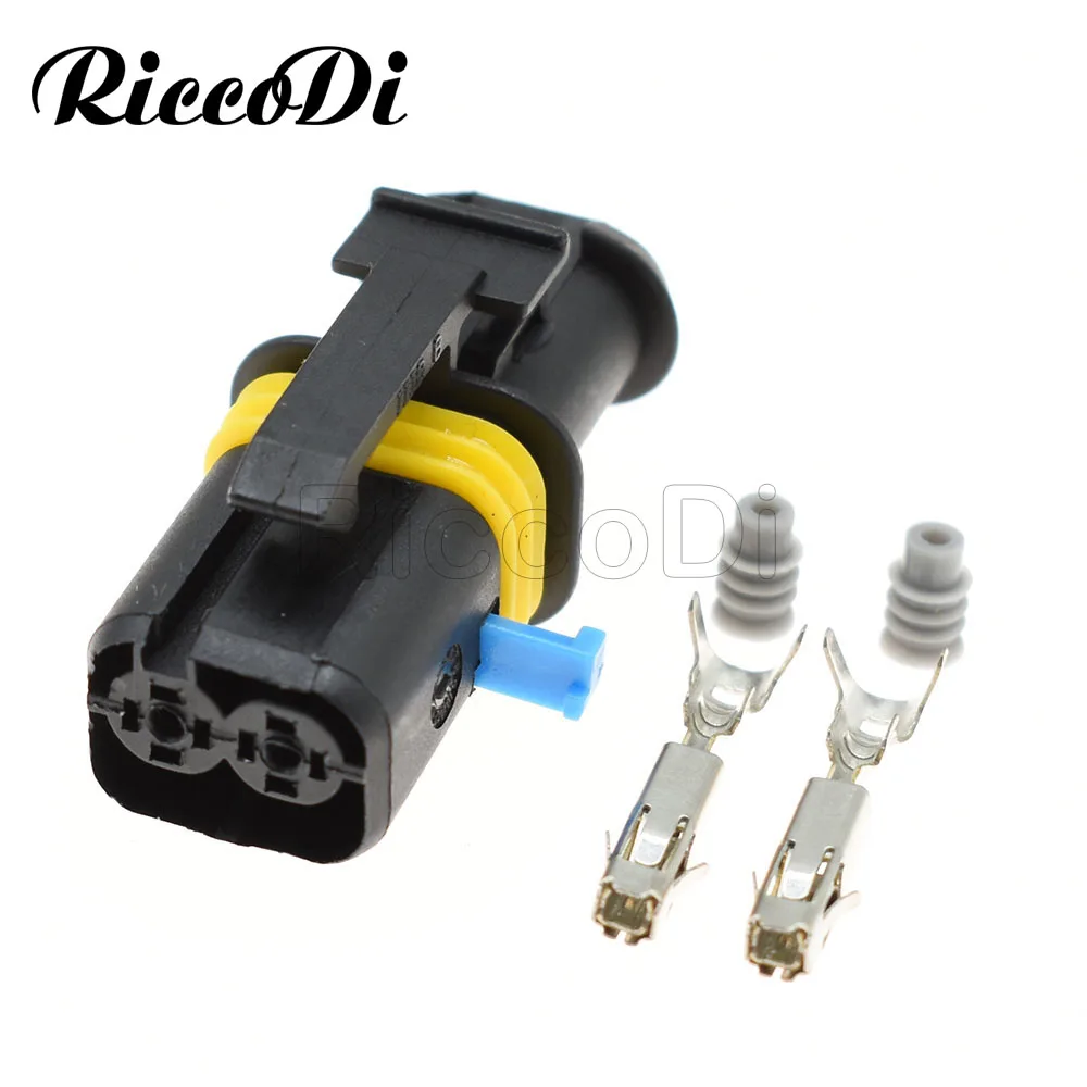 1-5-10-20Sets-2-Pin-Way-Lear-Female-Electrical-Sealed-Automotive-Car ...