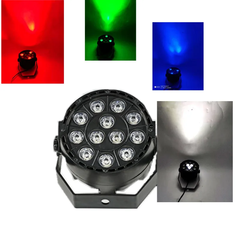 MINI-DMX-Control-RGBW-LED-Stage-Light-Flat-Par-Can-Sound-Control-DJ ...