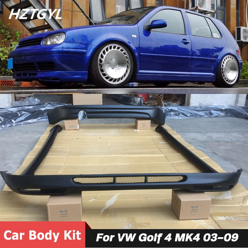 Unpainted Abs Material Front Bumper Side Skirts Rear Bumper Car Body ...