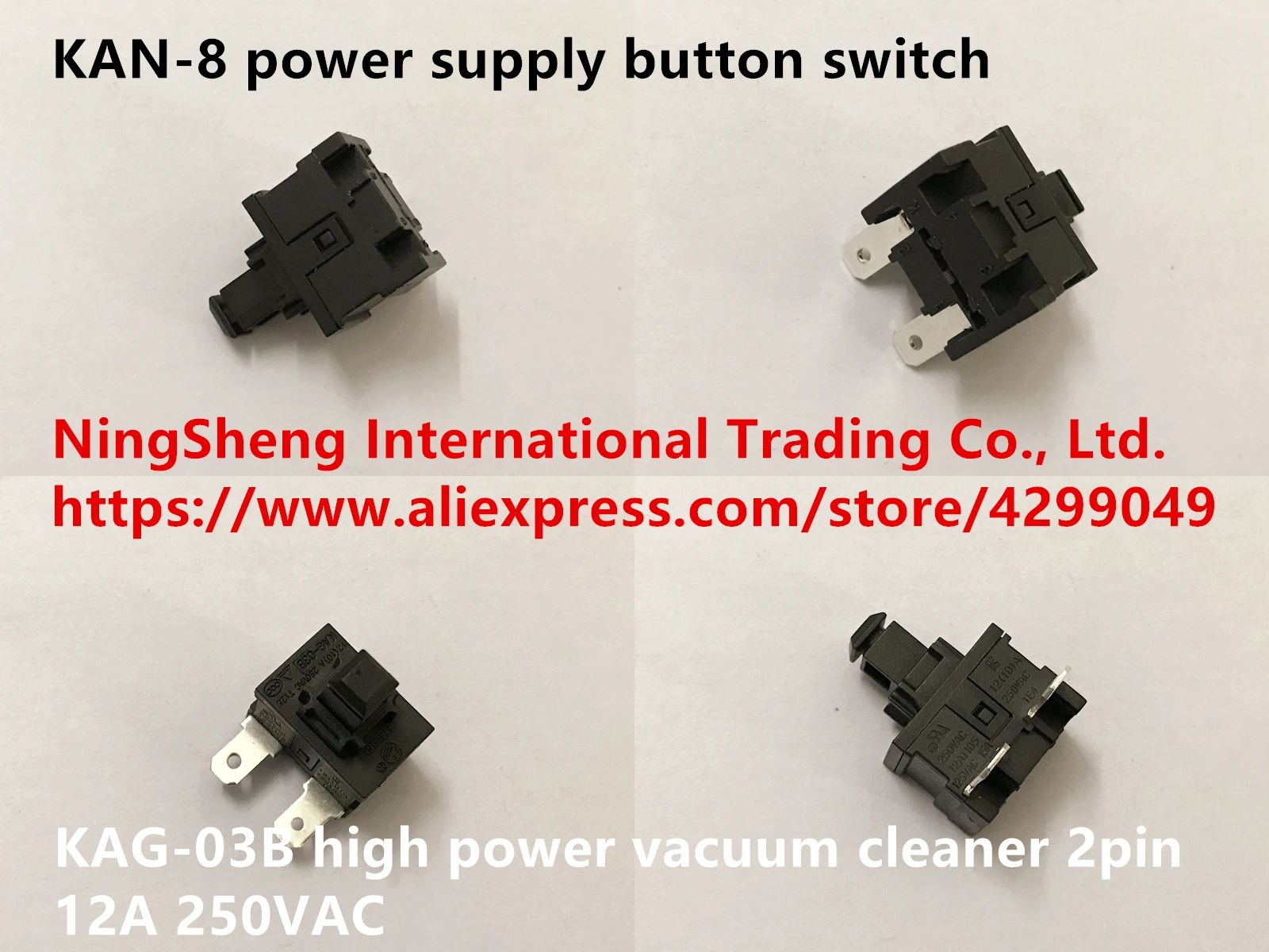Original new 100% KAN-8 power supply button switch KAG-03B high power ...
