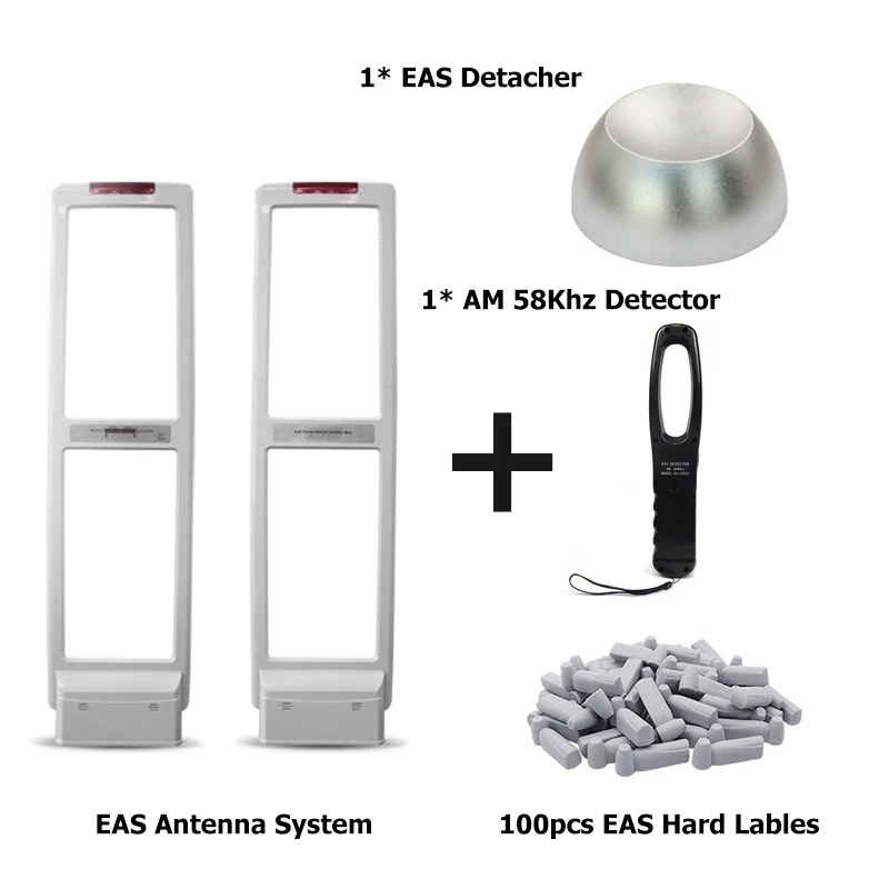 AM-58Khz-EAS-Gate-Kit-with-Hard-Labels-Tags-Disassembler-Detector-EAS ...