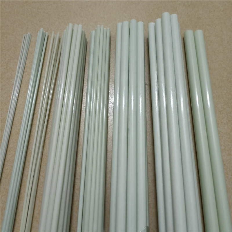 2PC White Glass Fiber Rod Diameter 5mm Insulating Fiberglass Bar Length ...