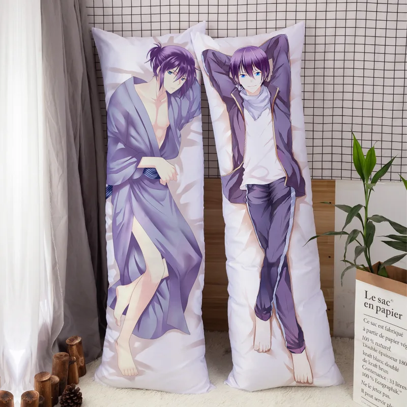 Noragami Yato Anime Dakimakura 허깅 바디 베개 케이스 남성 여성 오타쿠 Fullbody 베개 커버 홈 ...
