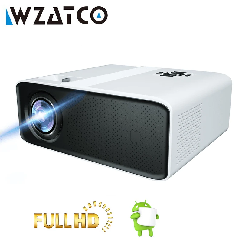 WZATCO-C5-Smart-Android-LED-Projector-4K-WIFI-1920-1080P-Proyector-Home ...