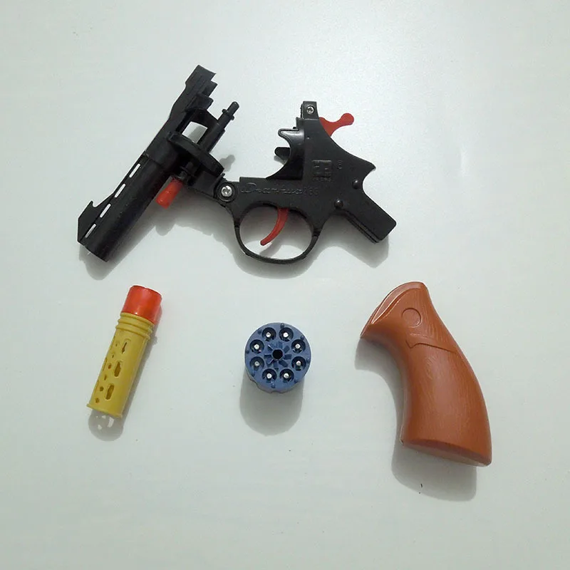 Plastic Revolver toy guns with cap mini airsoft bb gun pistol old style ...