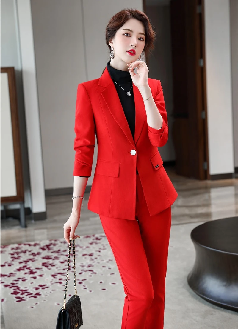 Long Sleeve Professional Business Suits Women Office Work Wear ...