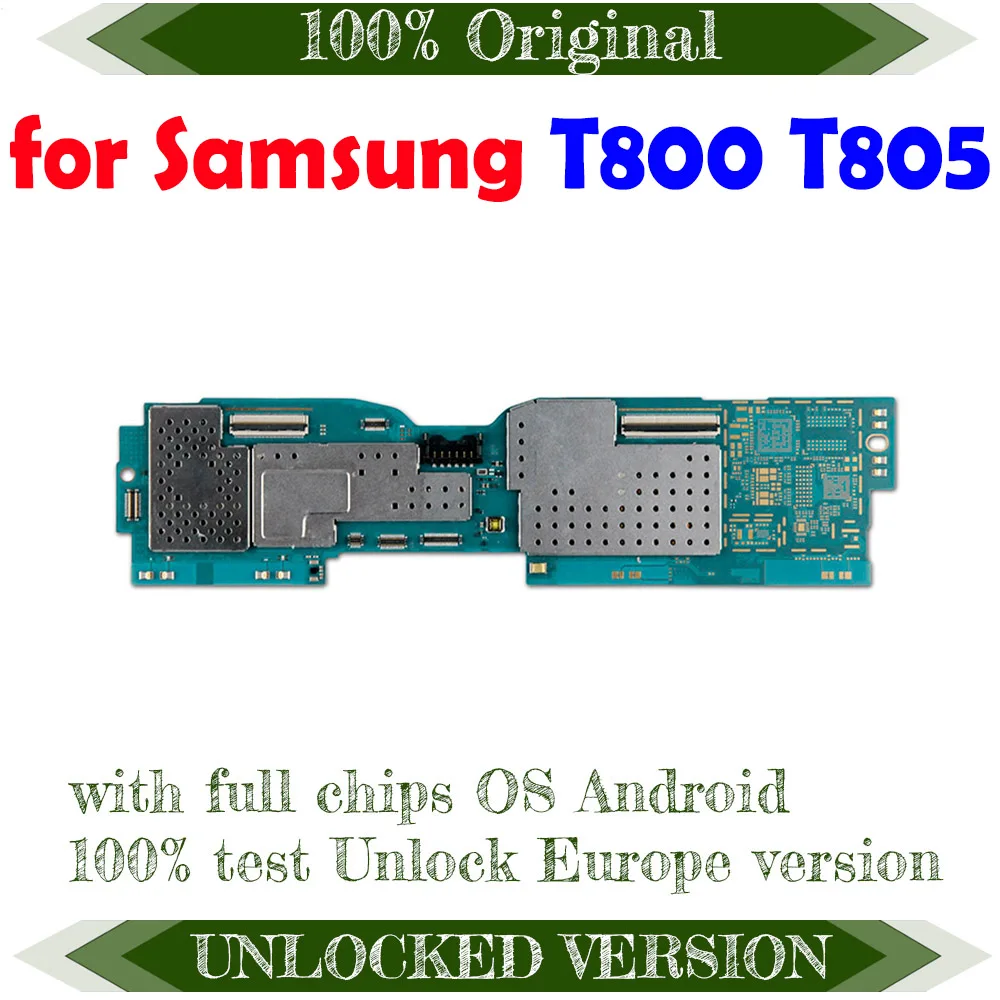 삼성 갤럭시 T805 로직 보드 용 유럽 버전, 오리지널 100% 삼성 갤럭시 탭 S 10.5 T800 와이파이 마더 보드 용 ...